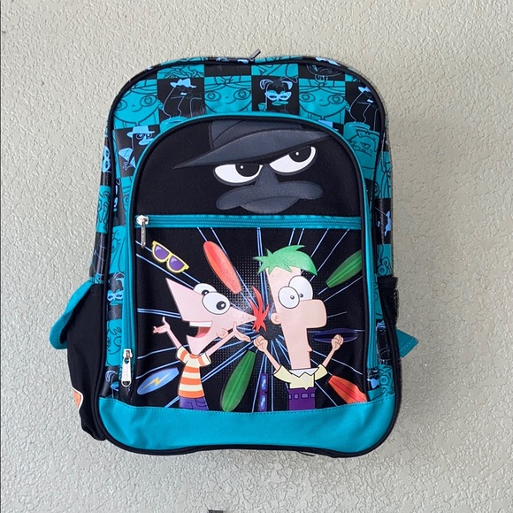 Disney | Bags | Disney Xd Phineas And Ferb 6 Reinforced Large School ...